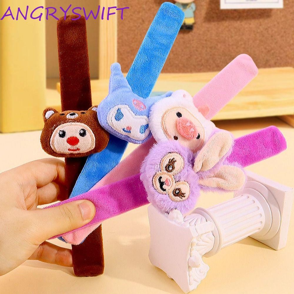 ANGRYSWIFT Slap Bracelet Series, Kuromi Loopy Plush Doll Slap Bracelet ...