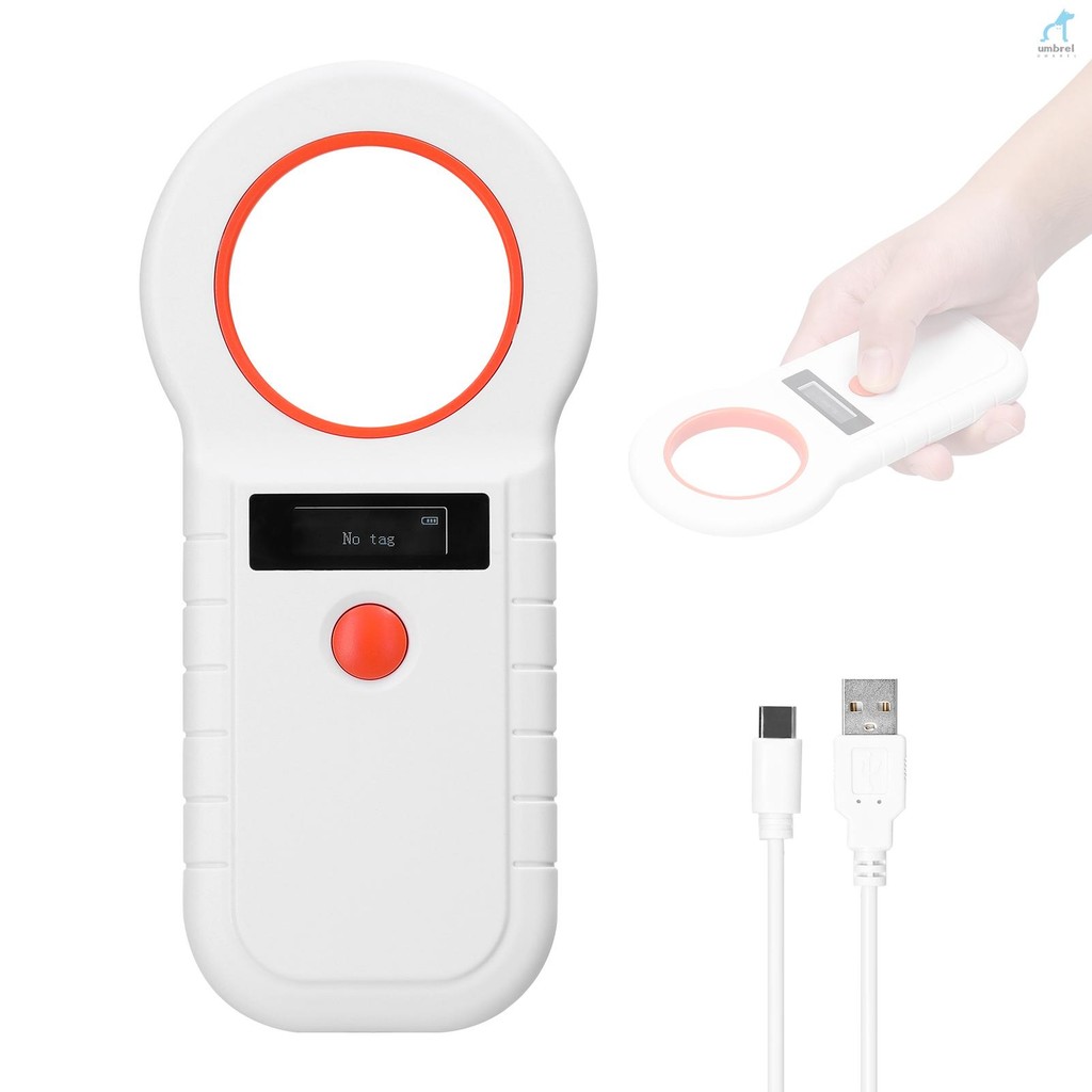 Pet Microchip Reader Scanner ไร้สาย RFID Handheld Chip Scanner ชาร์จ ...