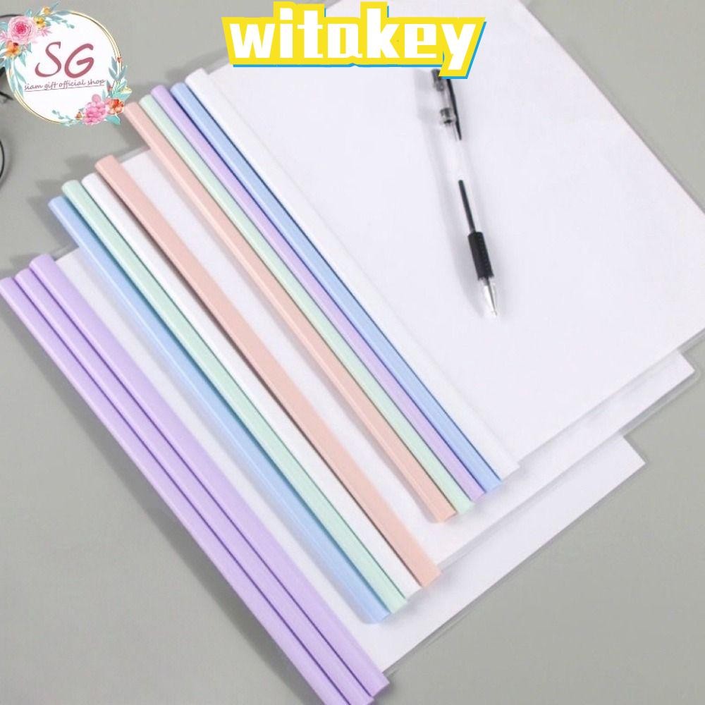 แคลมป์ก้านเอกสาร WITAKEY, โฟลเดอร์ก้านวาดพลาสติกโปร่งใส A4, คลิปเก็บกระดาษทดสอบแบบหนา | Shopee ...