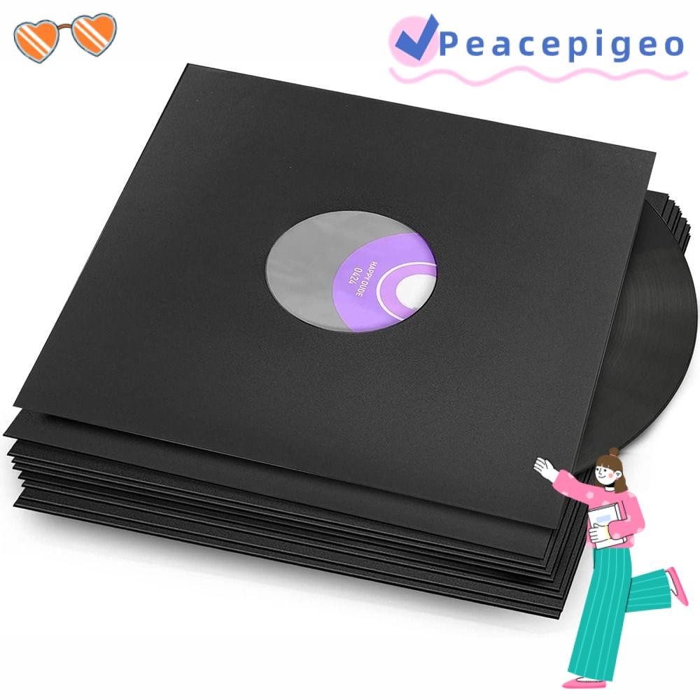 ปลอกบันทึกไวนิล PEACEPIGEO, ปกบันทึก LP ขนาด 7/10 นิ้ว, บันทึกถุงกระดาษคราฟท์คอมโพสิตที่มี ...