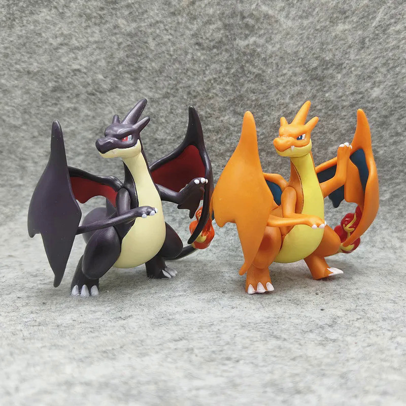 New Original Mega Pokemon Evolution Charizard Y Anime Figure 8cm Mini ...