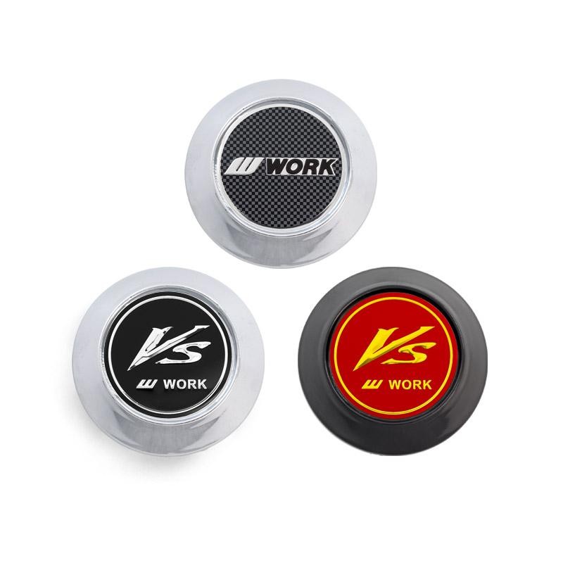 4 ชิ้น/ล็อต 68 มม.รถศูนย์ล้อ Hub Caps สําหรับ WORK โลโก้สัญลักษณ์ CE28 ...