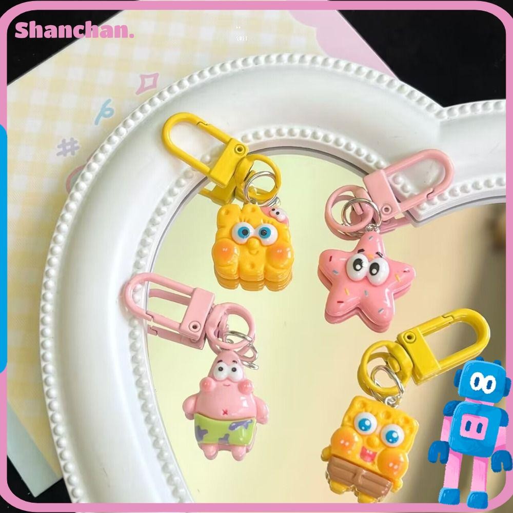Shanchan SpongeBob พวงกุญแจ, จี้แฟชั่น Patrick Star, เครื่องประดับ ...