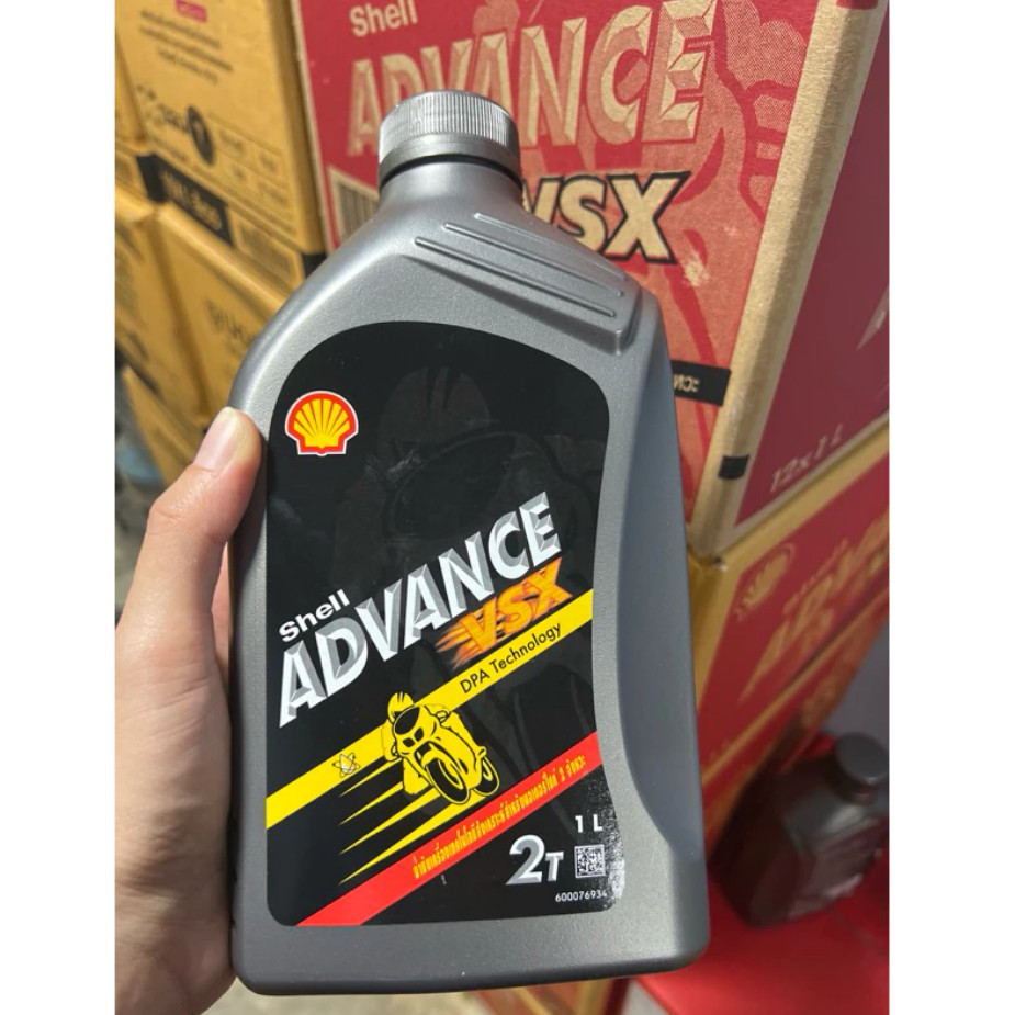 2T น้ำมันออโตลูป Shell Advance VSX 2T ขนาด 1 ลิตร แบบใหม่-ขวดพลาสติก ...