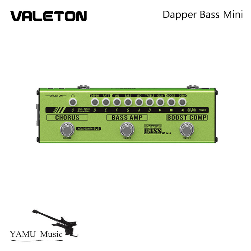 Valeton Dapper Bass Mini MES-2 Bass กีตาร์ไฟฟ้า DI Analog Preamp Multi-Effects Pedal | Shopee ...