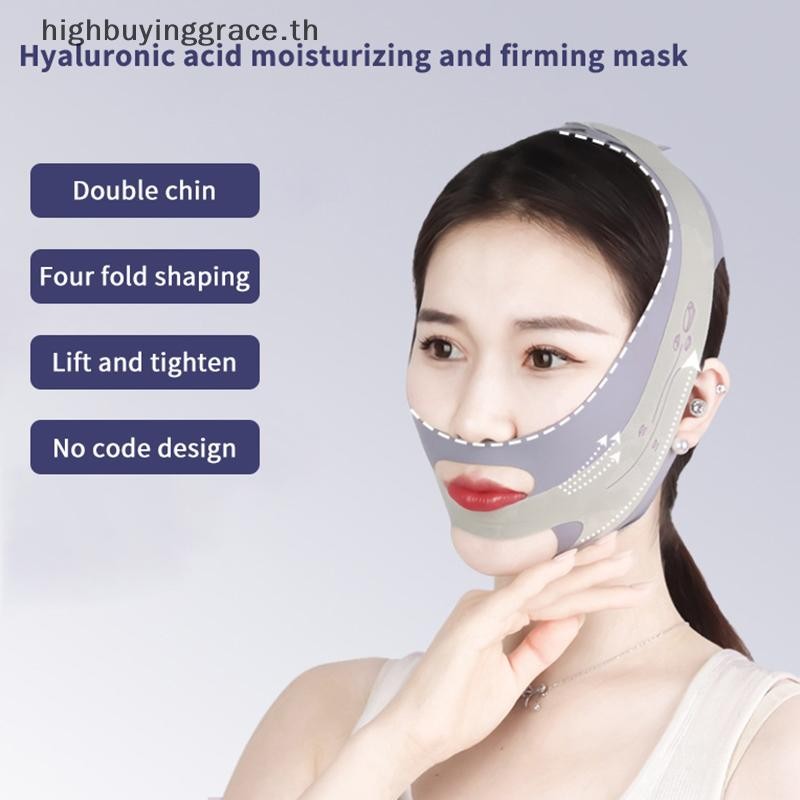 Hgth Facial Slimming V Face Shaping Lift Up Band Mask ปรับปรุงริ้วรอยลด Double Chin Skin Care ...