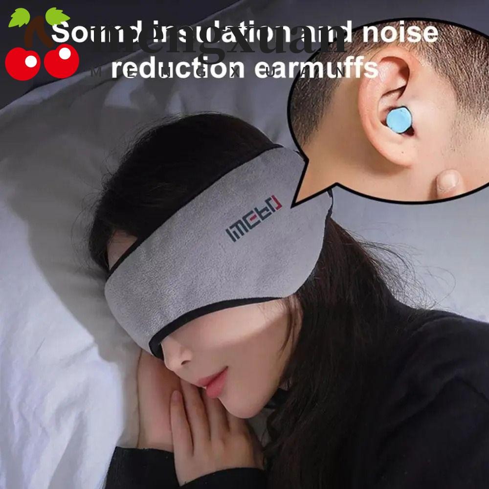 Mengxuan Earmuff Sleep Mask, Soundproof Ear Defenders Anti Noise Eye ...