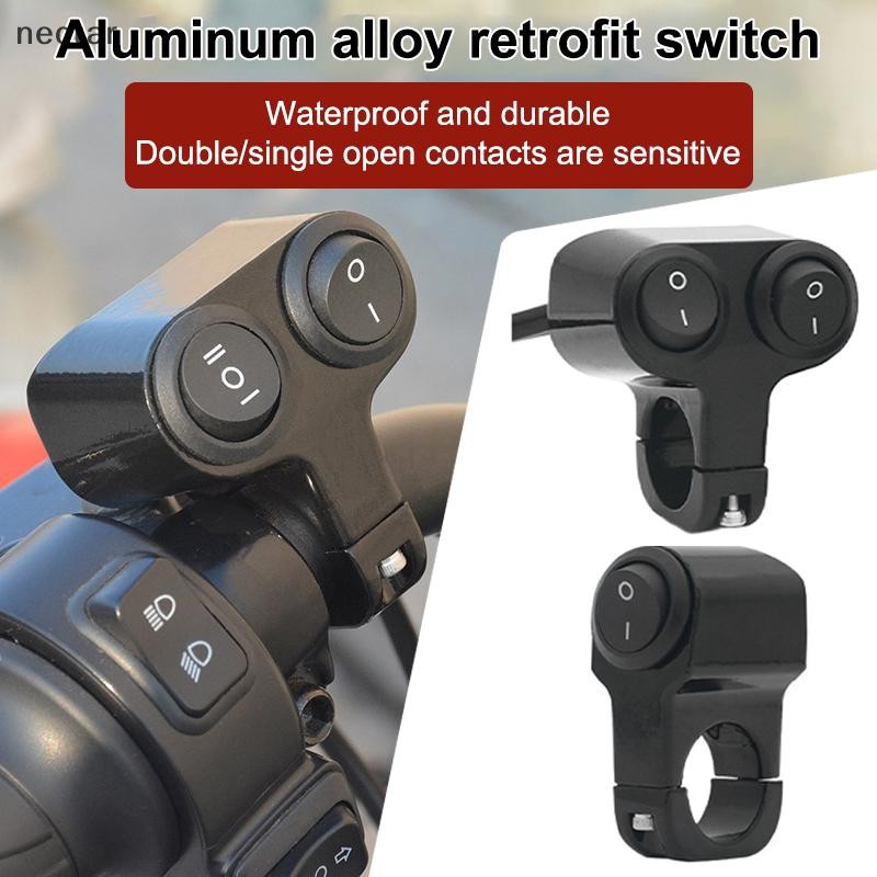 Tar รถจักรยานยนต์ไฟหน้าสวิทช์สปอตไลท์หมอกปุ่ม Retro Moto Pit Dirt Bike รถจักรยานยนต์อุปกรณ์เสริม ...