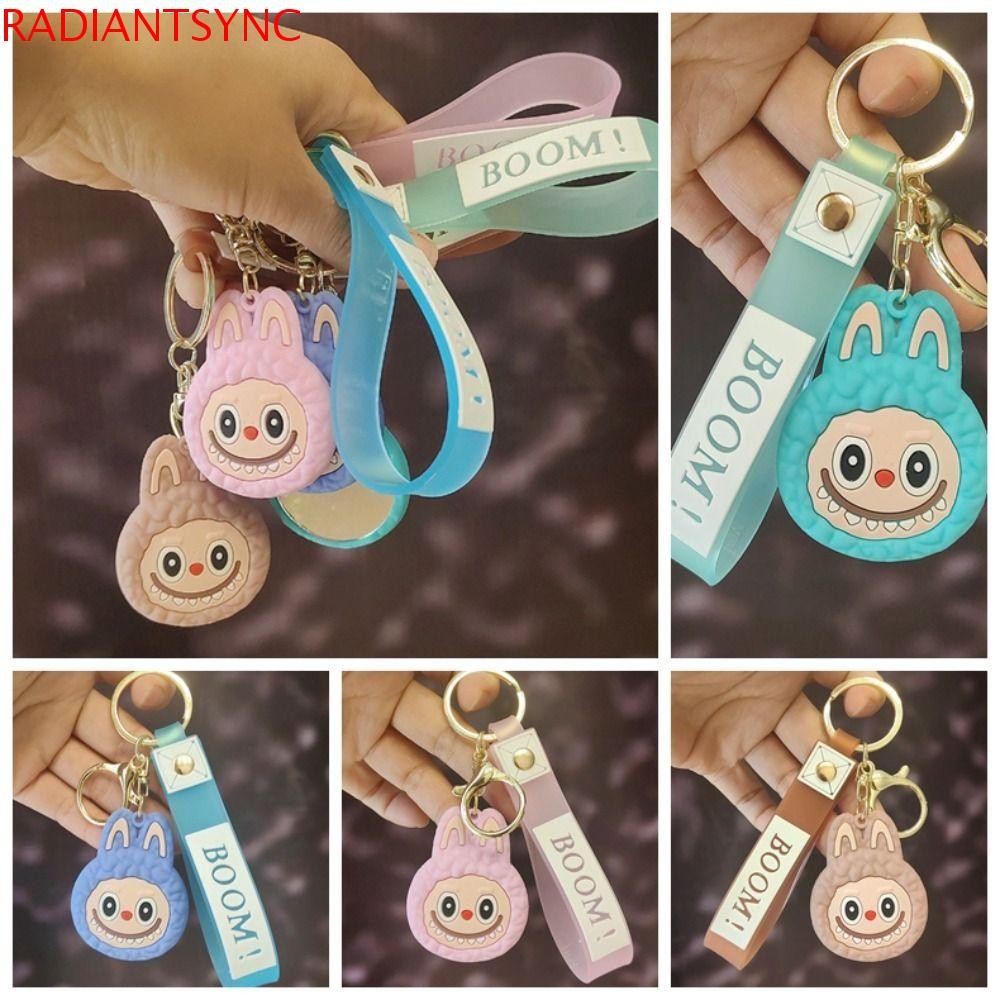 Radiantsync Labubu พวงกุญแจตุ๊กตา,แกะ Anti-lost Labubu PVC จี้,พวงกุญแจรถ Charms Mini Creative ...