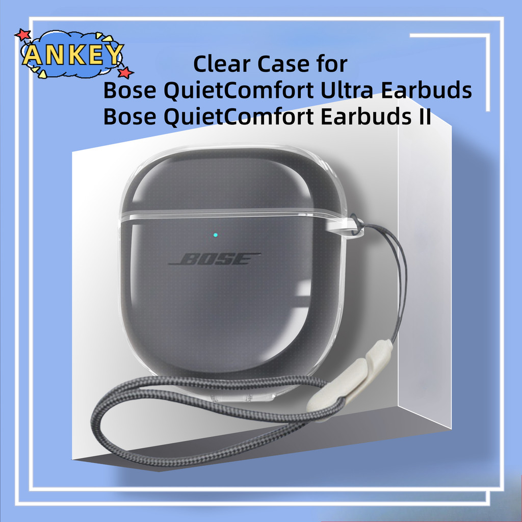 Case for Bose QuietComfort Ultra Earbuds , QC Earbuds II Transparent ...