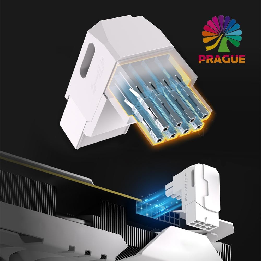 8-pin PCIe GPU Power Adapter 90 องศามุมเชื่อมต่อกราฟิกการ์ดอะแดปเตอร์ ...