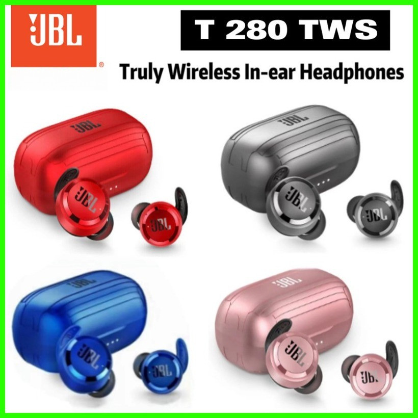 Jbl T280 หูฟังไร้สายบลูทูธสําหรับวิ่งเพลงหูฟังหูฟังกันน้ําพร้อมไมโครโฟน Burstod | Shopee Thailand