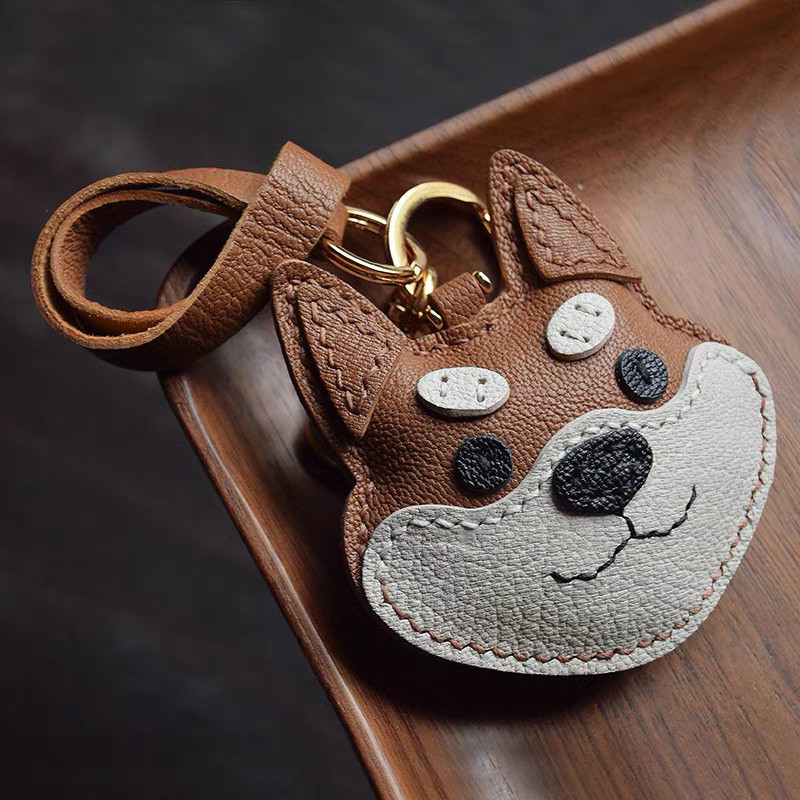 Shiba Inu Original Design Handmade ของแท้หนังกุญแจรถจี้น่ารักของขวัญ ...
