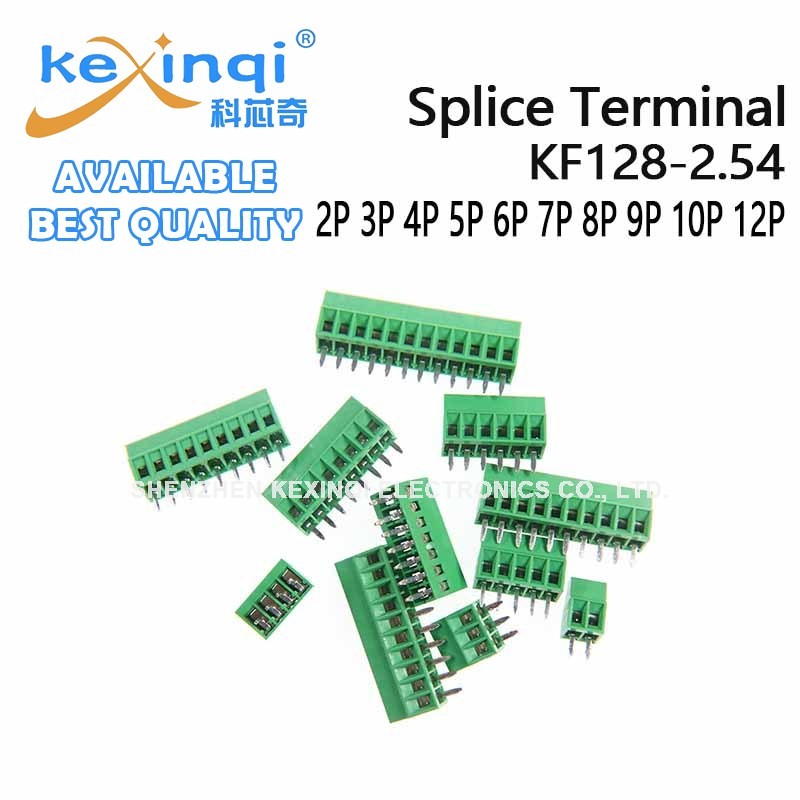 (2-10 ชิ้น) KF128-2.54 PCB สกรู Terminal 2P 3P 4P 5P 6P 7P 8P 9P 10P 12P 2.54 มม.ขั้วต่อบล็อก ...