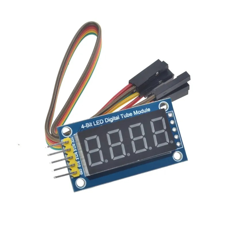 ใหม่ 4 Bits หลอดดิจิตอล LED โมดูลจอแสดงผล Four Serial สําหรับ 74HC595 ...