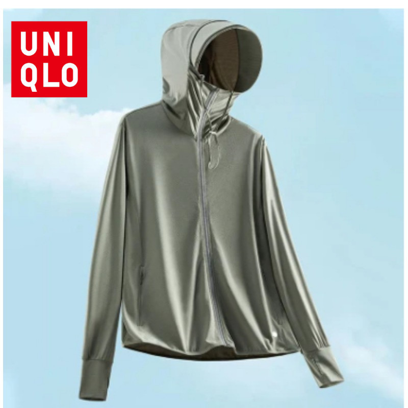 Uniqlo M-5XL เสื้อแจ็คเก็ตป้องกันรังสียูวีสําหรับผู้ชายบางฤดูร้อน UPF50+ เสื้อแจ็คเก็ตกันแดด ...