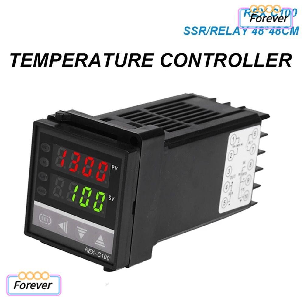 FOREVER Digital PID Thermostat Dual, 110V ถึง 240V พร้อม K Type Probe Sensor Temperature ...