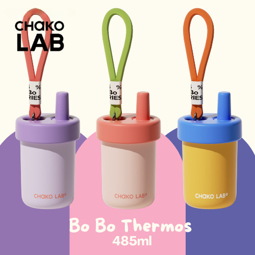 Chako Lab Bo Bo 485ml ถ้วยเก็บความร้อนฉนวนสแตนเลสคุณภาพสูง 316 สําหรับเครื่องดื่มร้อนและเย็น ...