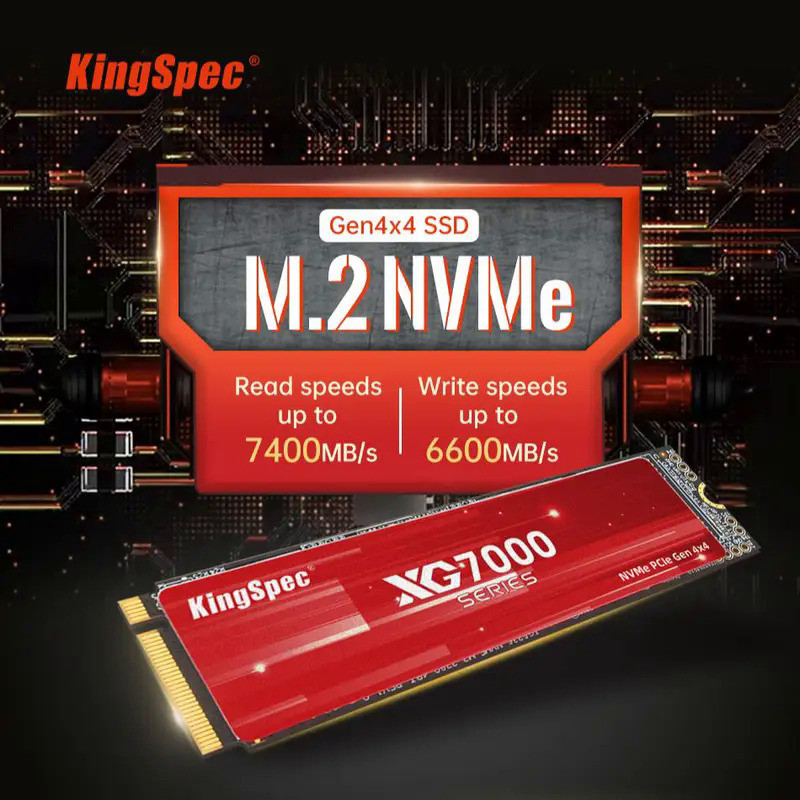 KingSpec SSD M2 Gen4 NVMe 1TB 2TB 4TB Drive M.2 2280 PCIe 4.0 HDD Nmve ...