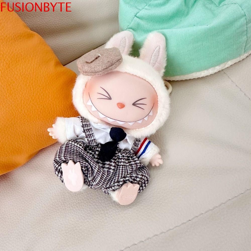 Fusionbyte 1 ชุดนั่ง Party Labubu ตุ๊กตาเสื้อผ้า,ของเล่นอุปกรณ์เสริมเปลี่ยน Labubu ตุ๊กตาชุด,คอ ...