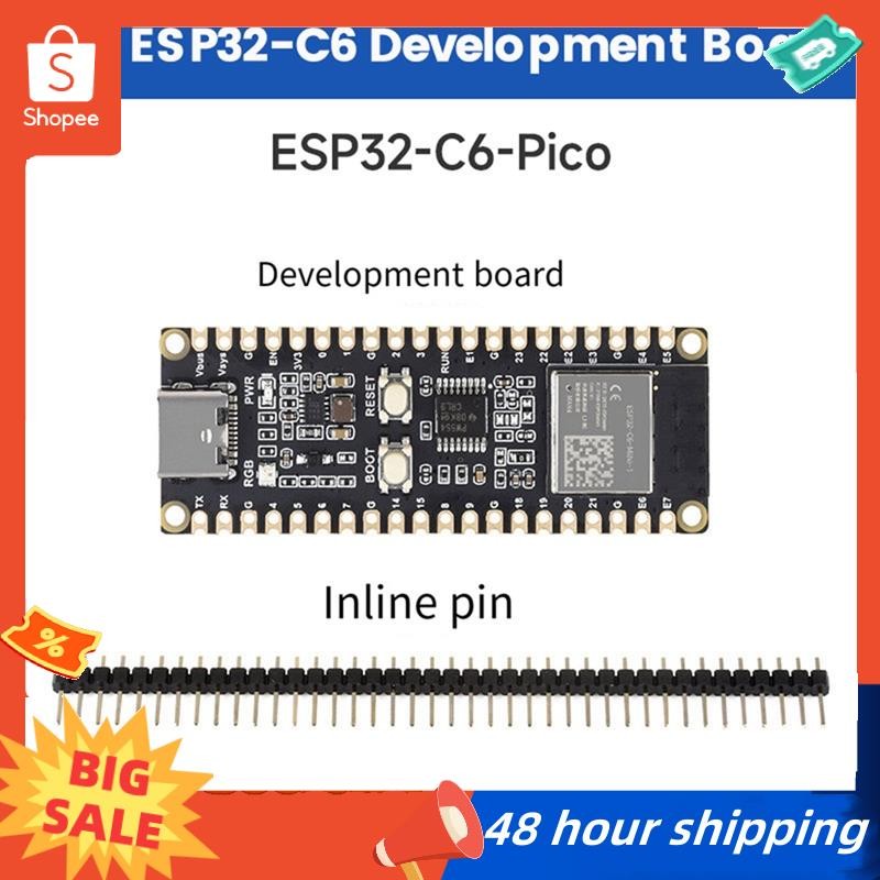 พร้อมสต็อก ESP32-C6-Pico Development Board WiFi 6 Microcontroller ESP32 ...