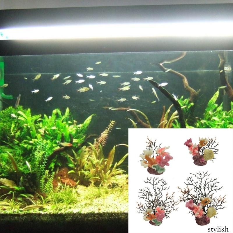 Stylishh ที่ละเอียดอ่อน Mini Coral Terrarium Coral Clump Naural ลักษณะ ...