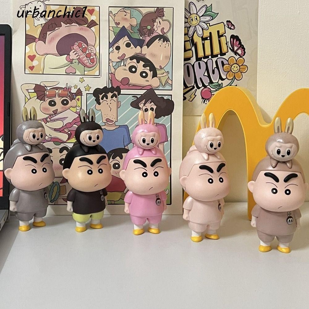 Urbanchic Labubu Crayon Shin-Chan รูป, PVC ตุ๊กตารูปปั้น Crayon Shin ...