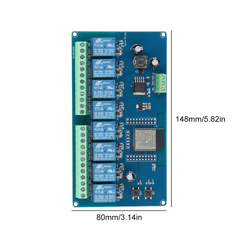 [colog.th] Esp32 ESP32-WROOM บอร์ดพัฒนา 1/2/8 ช่อง ESP32 WIFI BT BLE โมดูลรีเลย์ | Shopee Thailand