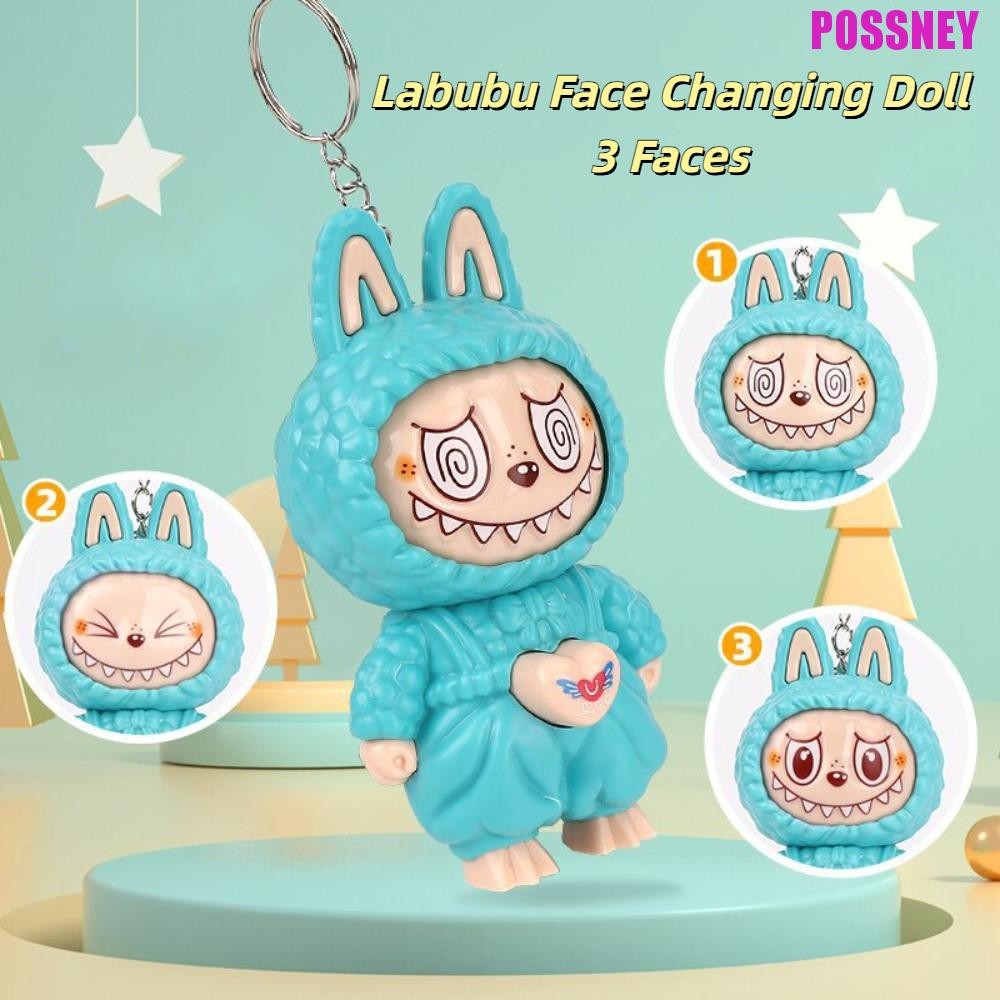 Possney Labubu Face Makeup Toy, 3 Facial DIY หัตถกรรม Labubu Face ...