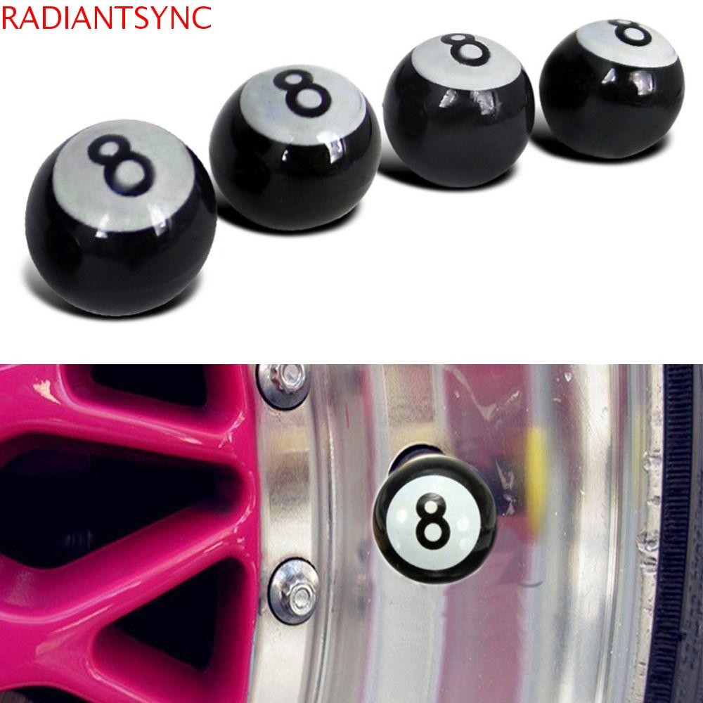 Radiantsync ก้านวาล์ว Caps Universal 4PCS ขอบล้อกันสนิมกันฝุ่นบิลเลียด Tyre Stem Air Caps ...