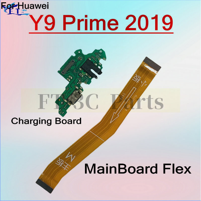 สําหรับ Huawei Y9 Prime 2019 พอร์ตชาร์จ USB บอร์ดชาร์จ MainBoard Flex Cable บอร์ดหลักเมนบอร์ด ...