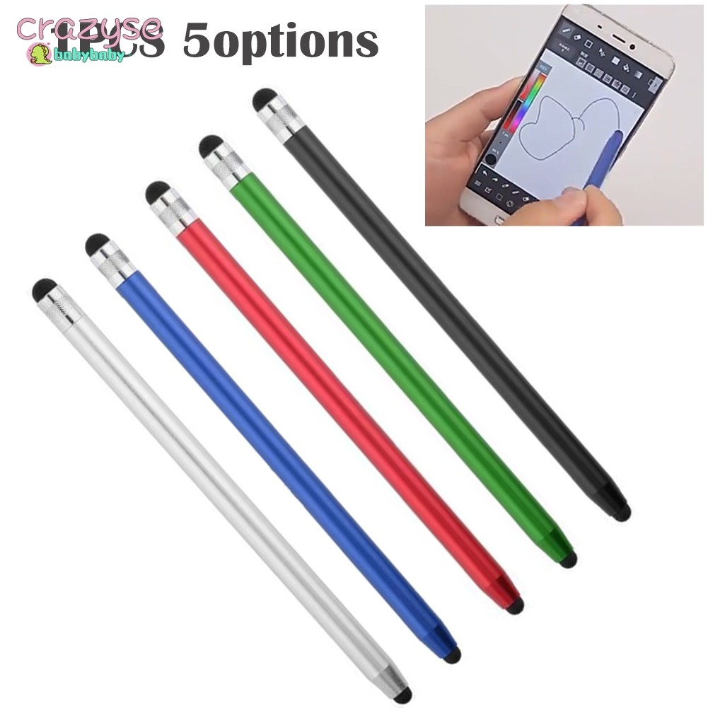 [Cra]High Quality Pencil Double Dual Silicon Head Touch Capacitive ...
