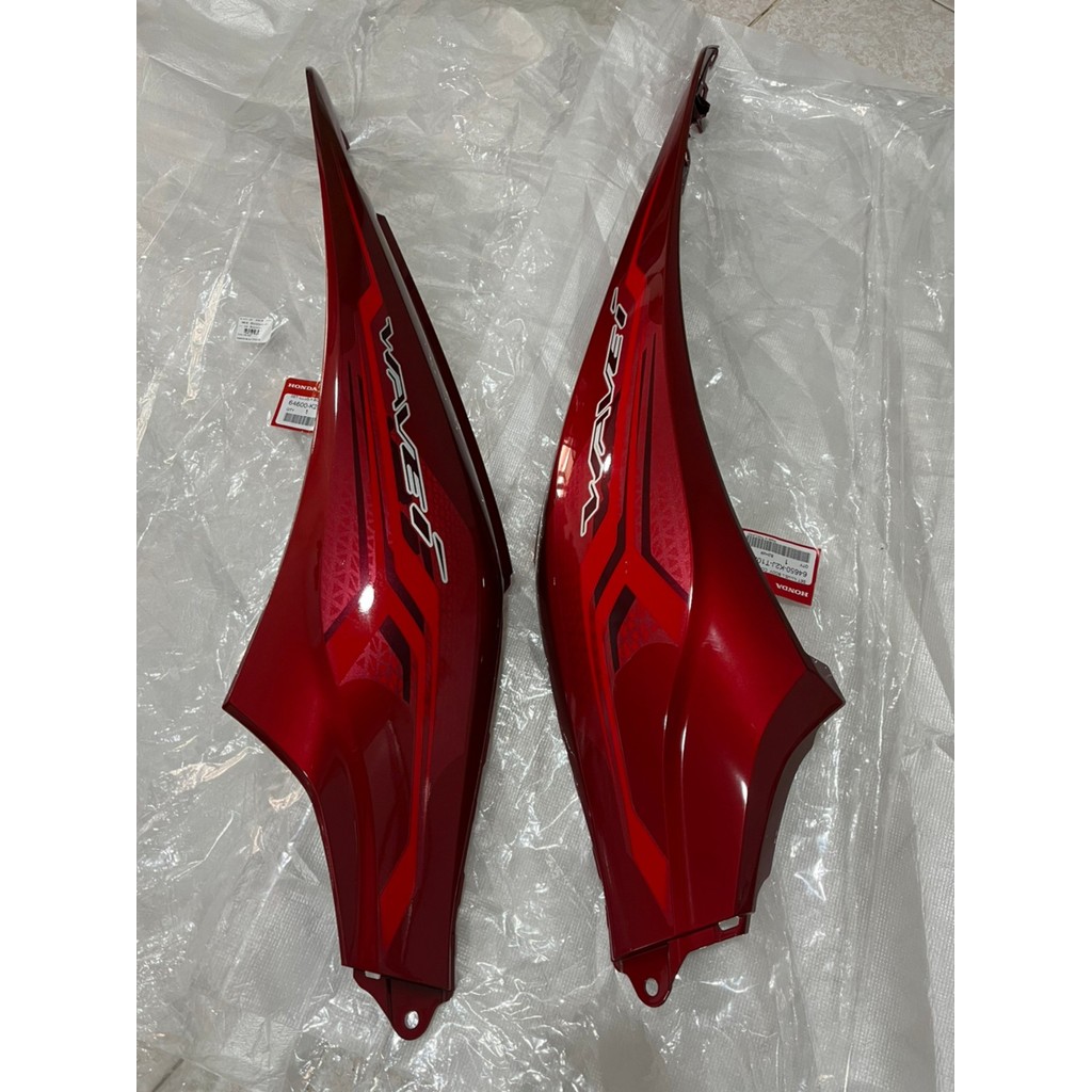 ชุดฝาครอบท้าย ซ้าย+ขวา WAVE 110i ปี 2021 สีแดง อะไหล่แท้ 64600-K2J-T10ZB / 64650-K2J-T10ZB ...