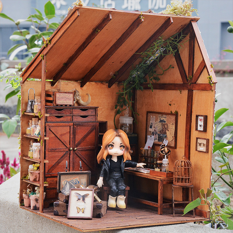 โมเดลจิ๋ว ชุดวินเทจคันทรี่คอตเทจ ชุดวัสดุ OB11/12 สเกล BJD บ้านตุ๊กตา DIY ปริศนา | Shopee Thailand