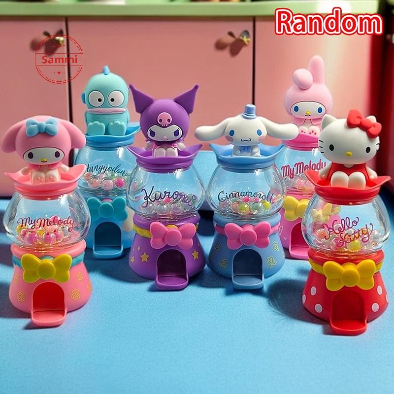 Sammi Sanrio Anime Figures Hello Kitty ตุ๊กตาลูกปัดเครื่องบิดกล่องตาบอด ...