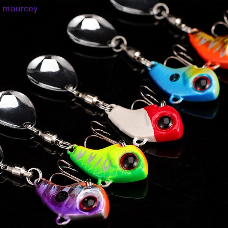 Maurcey 5 ชิ้น/กล่องหมุนโลหะ VIB เหยื่อ Spinner ช้อนเหยื่อตกปลา 6g 10g Jigs ปลาเทราท์ตกปลาฤดู ...
