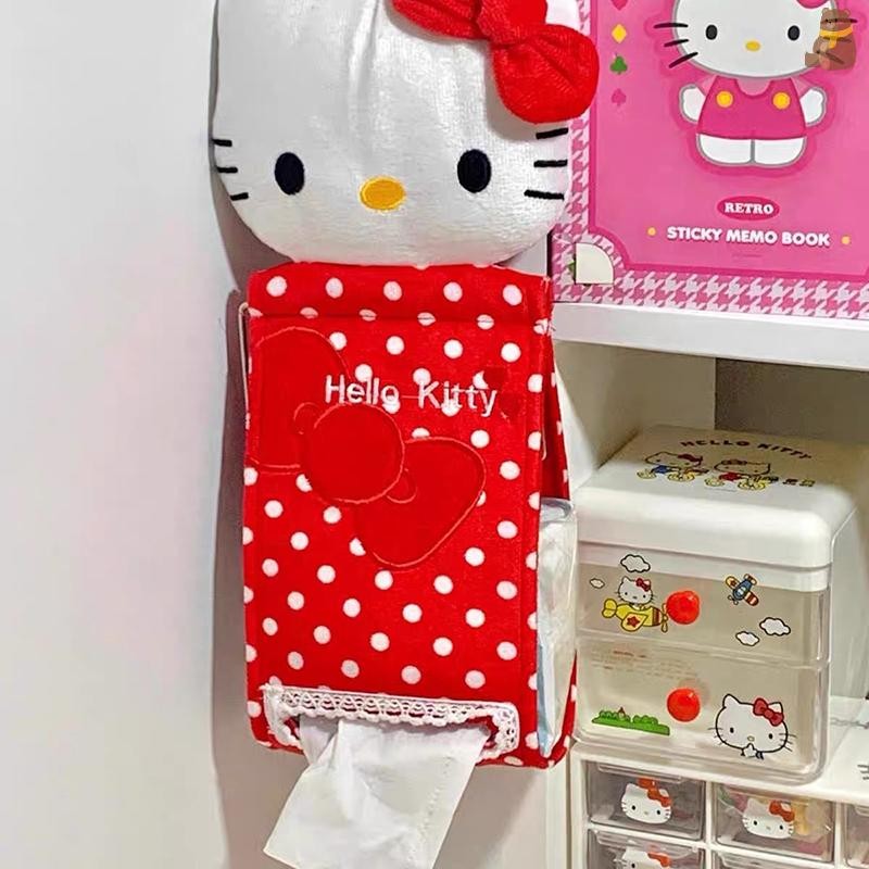 [TA] Kawaii สีชมพู Polka Dot Hello Kitty ม้วนแขวนกระเป๋าน่ารัก Sanrio ...
