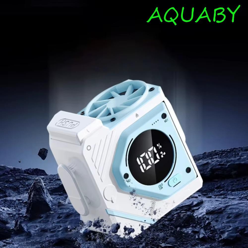 AQUABY พัดลมแขวนเอว, พัดลมคลิปเอวสวมใส่ 5000/9800mah, แบบพกพา 3 ความเร็ว USB ชาร์จฉุกเฉินมือถือ ...