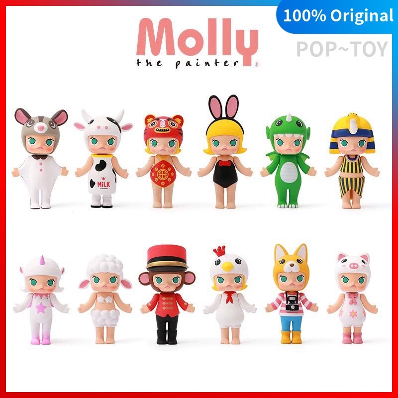 POPMART MOLLY Straw Zodiac Series POP MART Official [100% ของแท้ ...