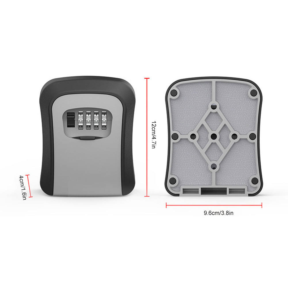Sportworldin Stock WALL MOUNTED KEY SAFE 4-DIGIT COMBINATION KEY SAFE ...