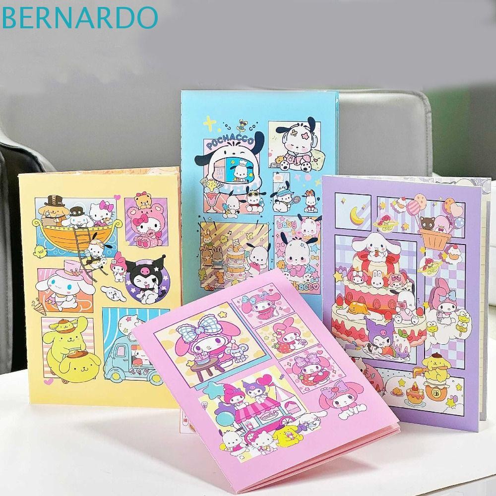 Bernardo 4 ชิ้น Labubu โน้ตบุ๊ค, หน้าสี Butterbear Crayon Shin Chan ...