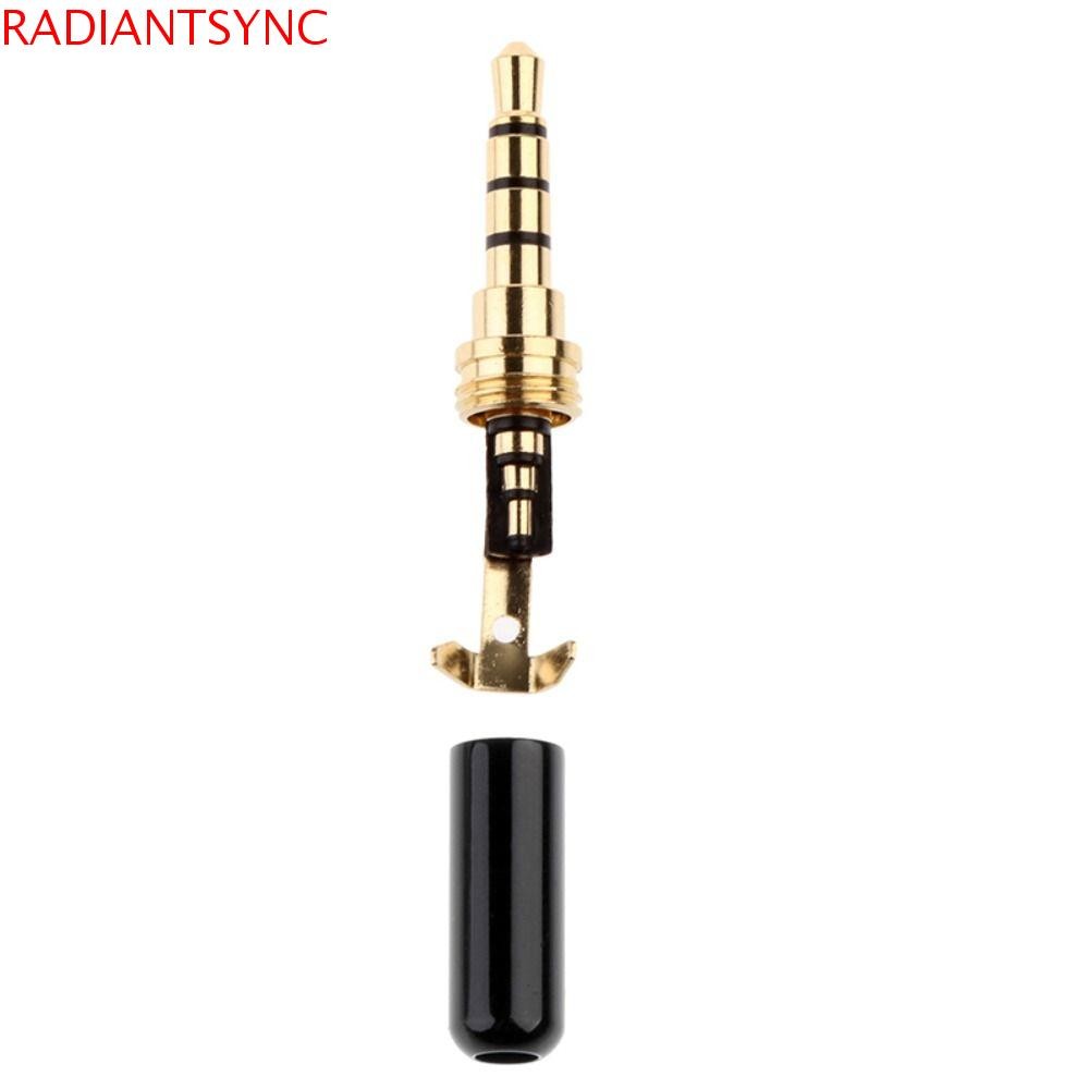 Radiantsync 3.5 มม.ขั้วต่อเสียง 3.5 มม. 4 เสาหูฟังซ่อมปลั๊กหัวเชื่อม 3.5 แจ็คอะแดปเตอร์ | Shopee ...
