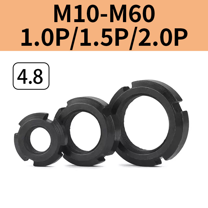 Gb812 แหวนล็อคLock nut น็อตล็อก ทรงกลม ไม่ยืดหดได้ M10/M60 น็อตล็อคแกนแผงคอ ,น๊อตแผงคอ เเท้ศูนย์ ...