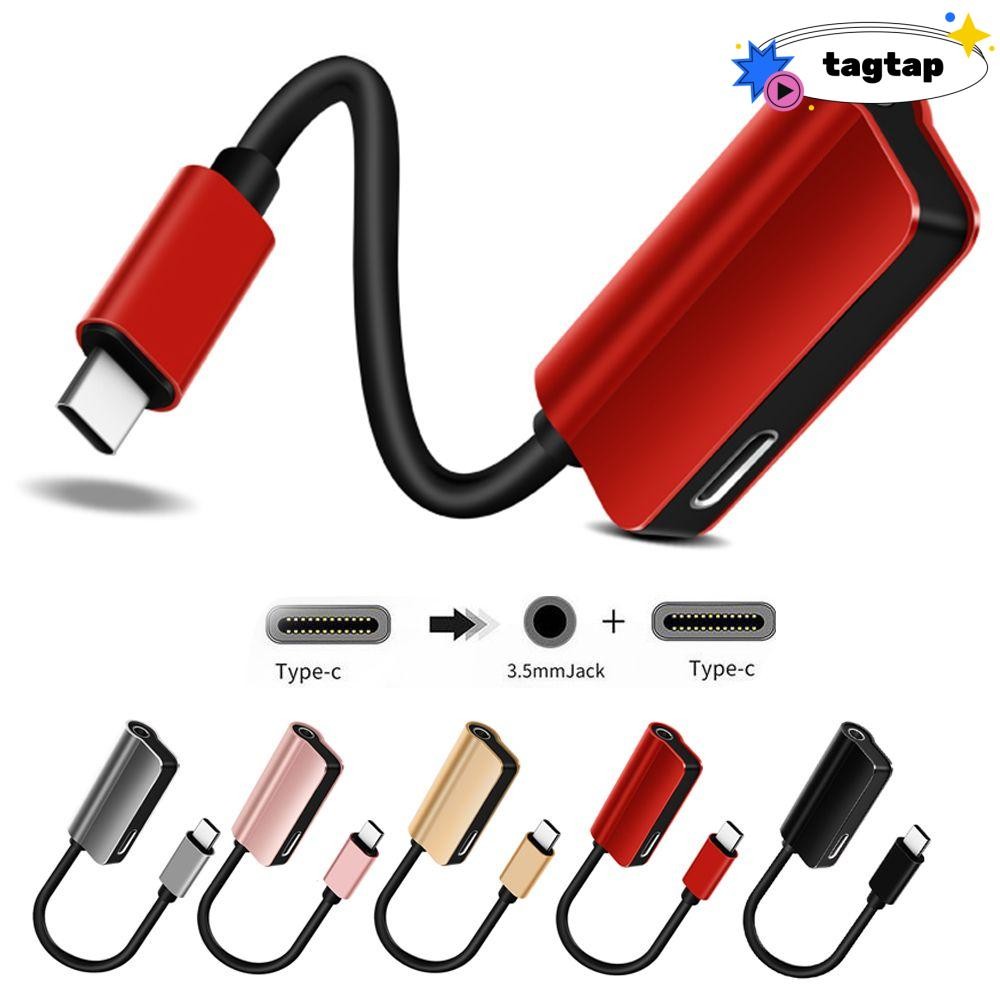 TATTAP 2in1 ตัวแปลงเสียง Universal USB C Mini AUX Splitter สําหรับ S10 S9 Huawei Mate20 | Shopee ...