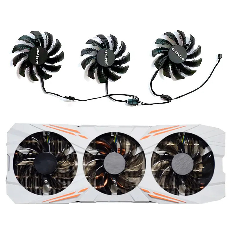 ใหม่ 75MM T128010SU พัดลมระบายความร้อนสําหรับ Gigabyte GeForce GTX 670 ...