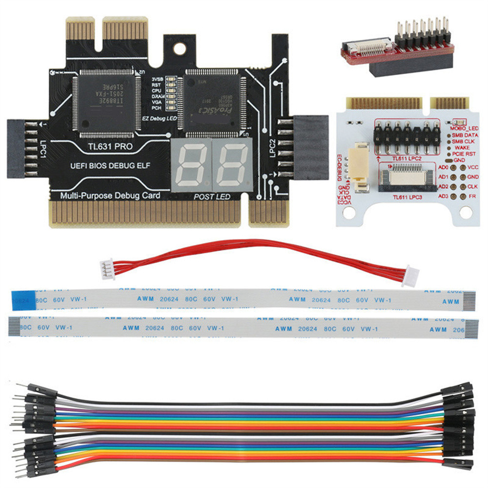 PC PCI Mini PCI-E แล็ปท็อป TL631 Pro เมนบอร์ดเครื่องวิเคราะห์วินิจฉัย ...