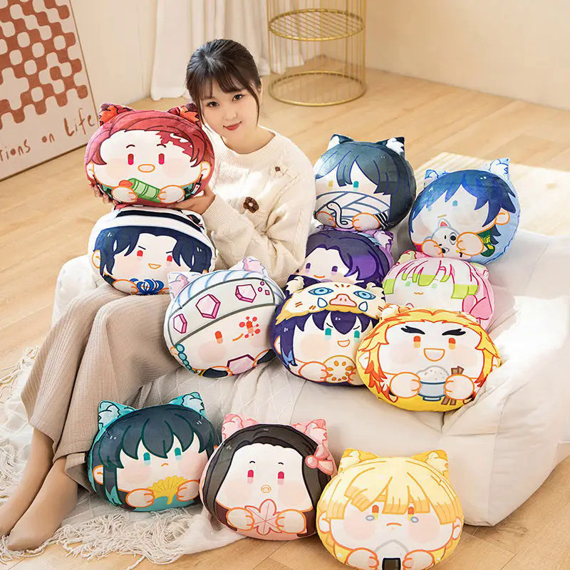 Two-Dimensional Anime Kawaii Demon Slayer Tomioka Giyuu Plushie Pillow ...