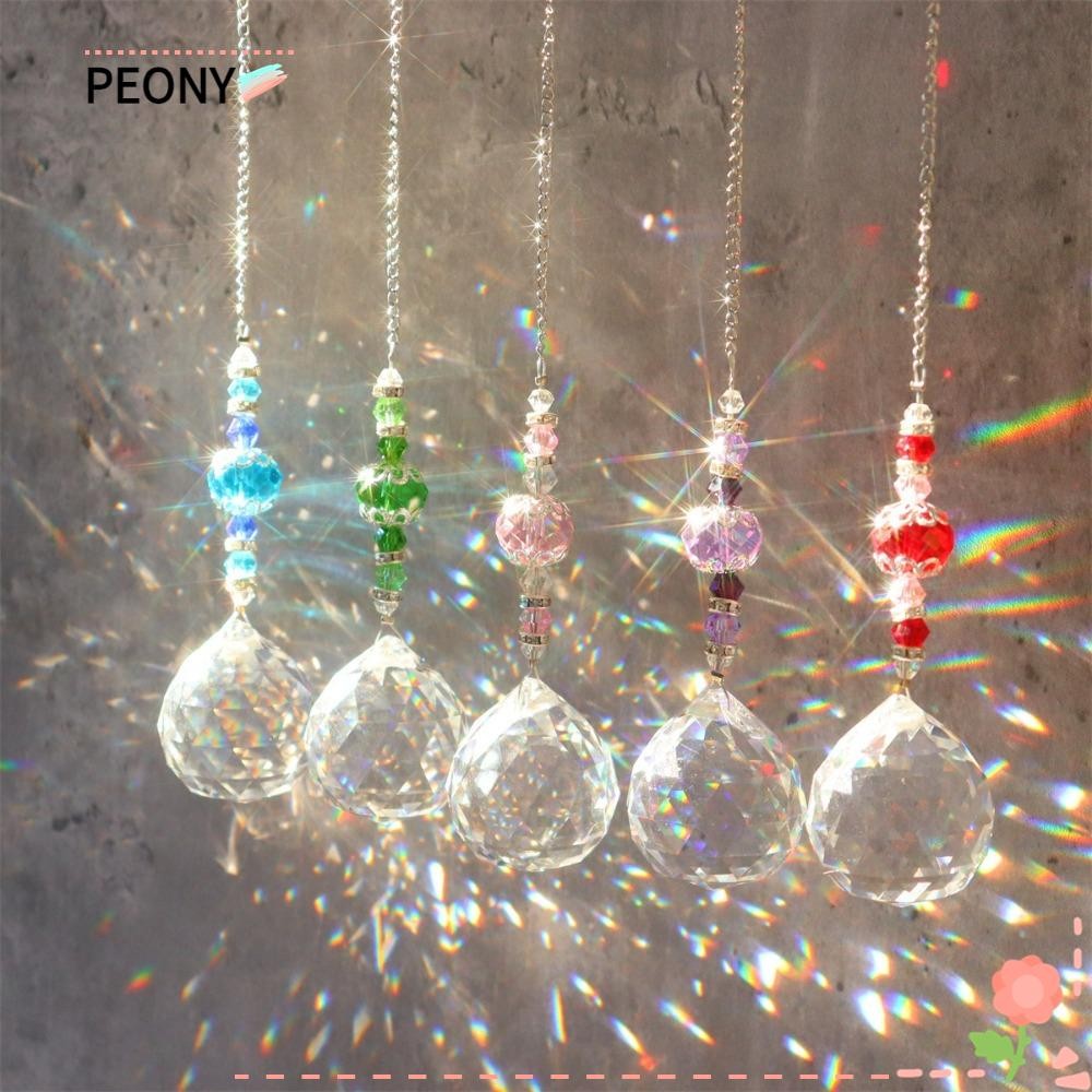 Peonypavilion แขวนลมตีระฆัง, Tear Drop Rainbow Prism คริสตัล Sun ...