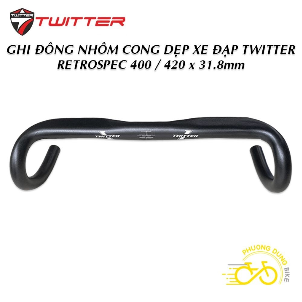 TWITTER RETROSPEC 400 / 420 x 31.8 มม. อลูมิเนียมจักรยานเสือหมอบแฮนด์ ...