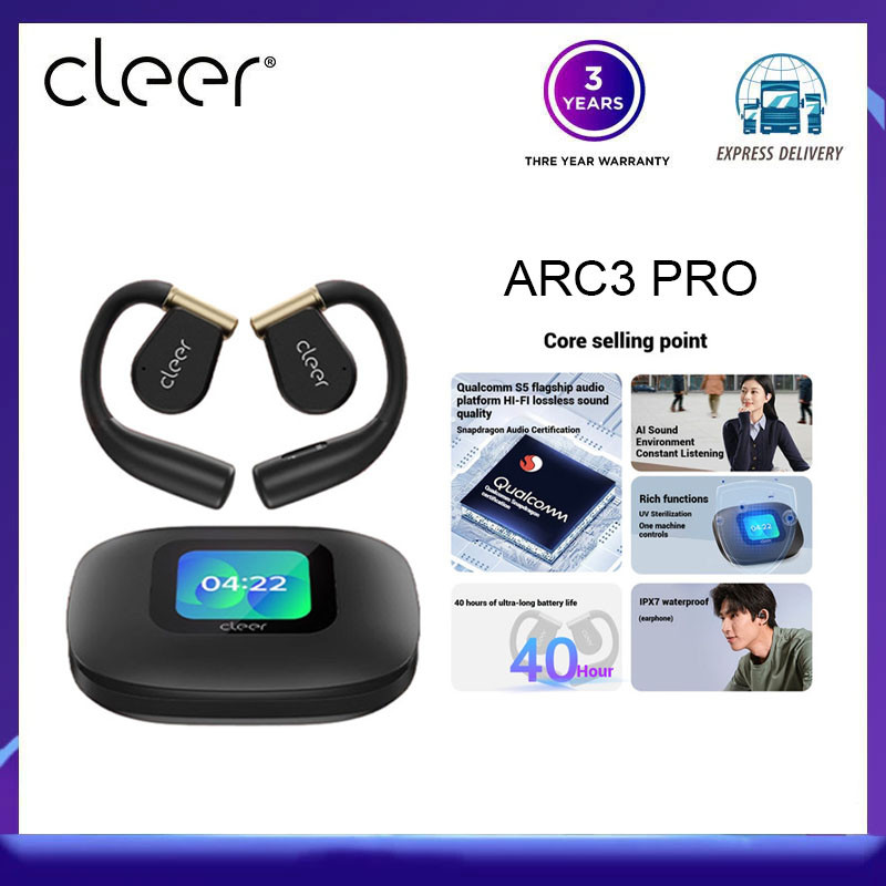 Cleer ARC3 PRO Earless เปิด AI อัจฉริยะ heart rate การตรวจสอบออกซิเจนใน ...